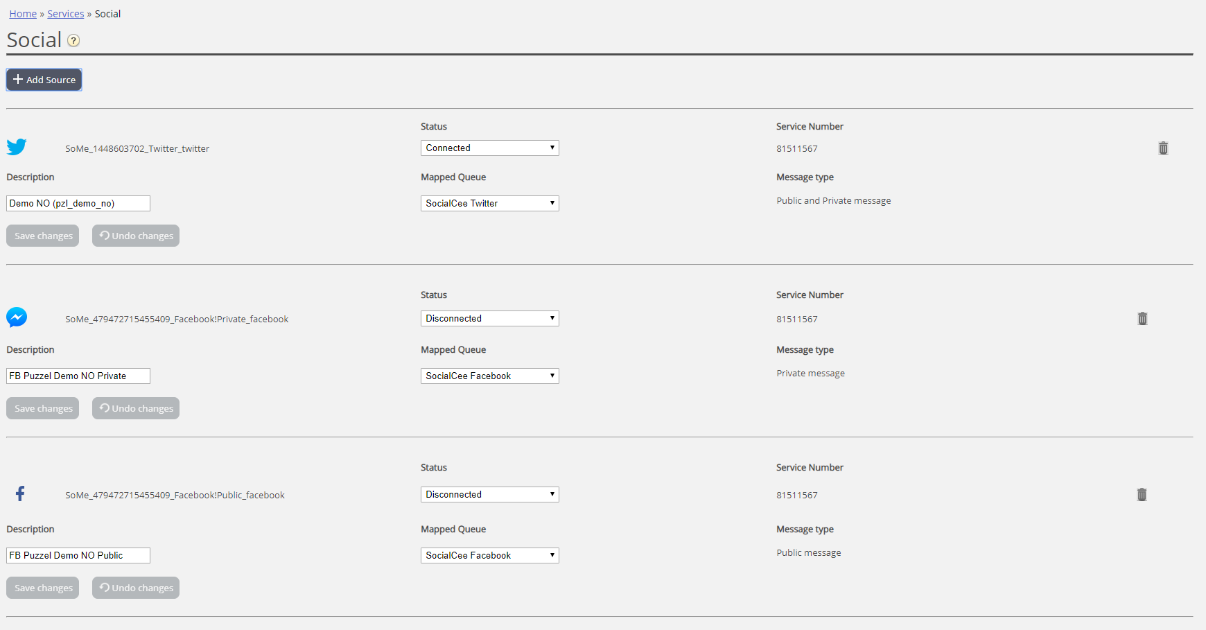 Adding a Twitter Source | Puzzel Help Centre